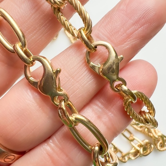 Jewelry | 14k Italian Yellow Gold Polished And Braided Interlocking ...